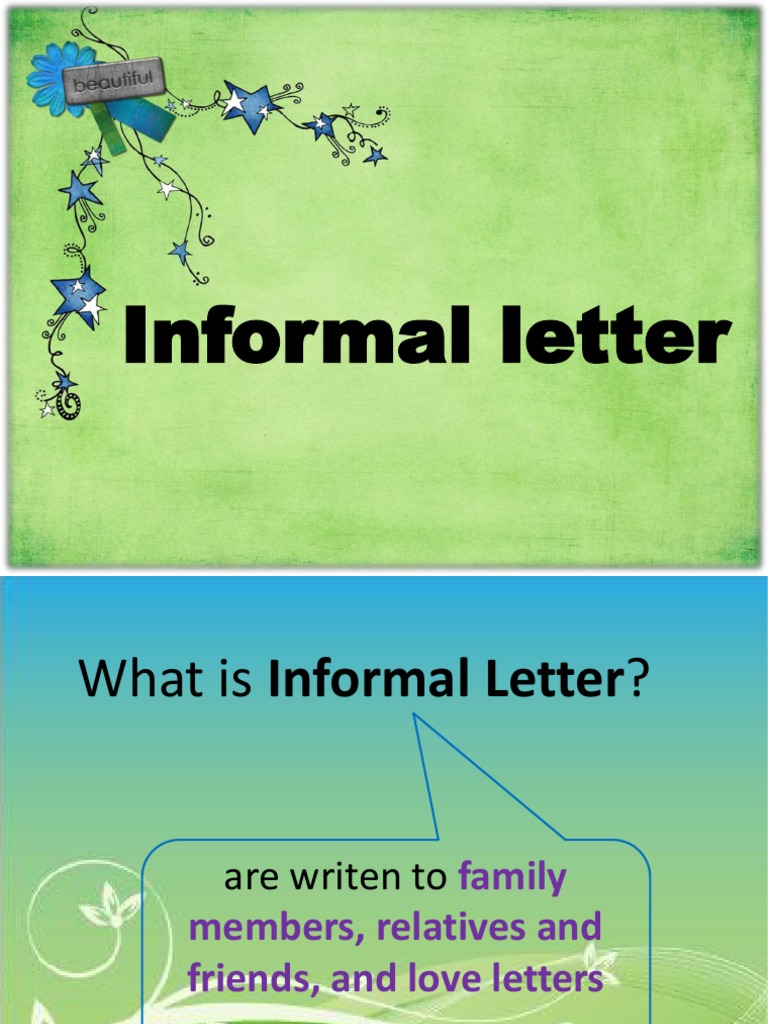 Informal Letter Powerpoint | PDF | Linguistics | Languages