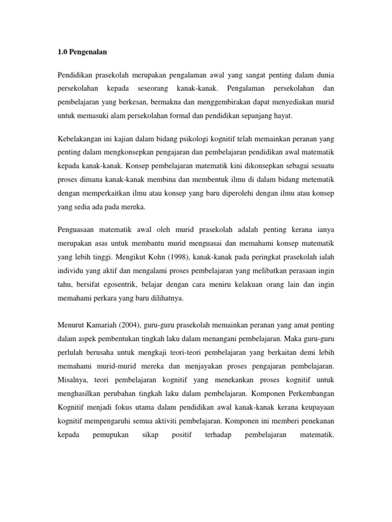 Kosep Pranombor Matematik | PDF