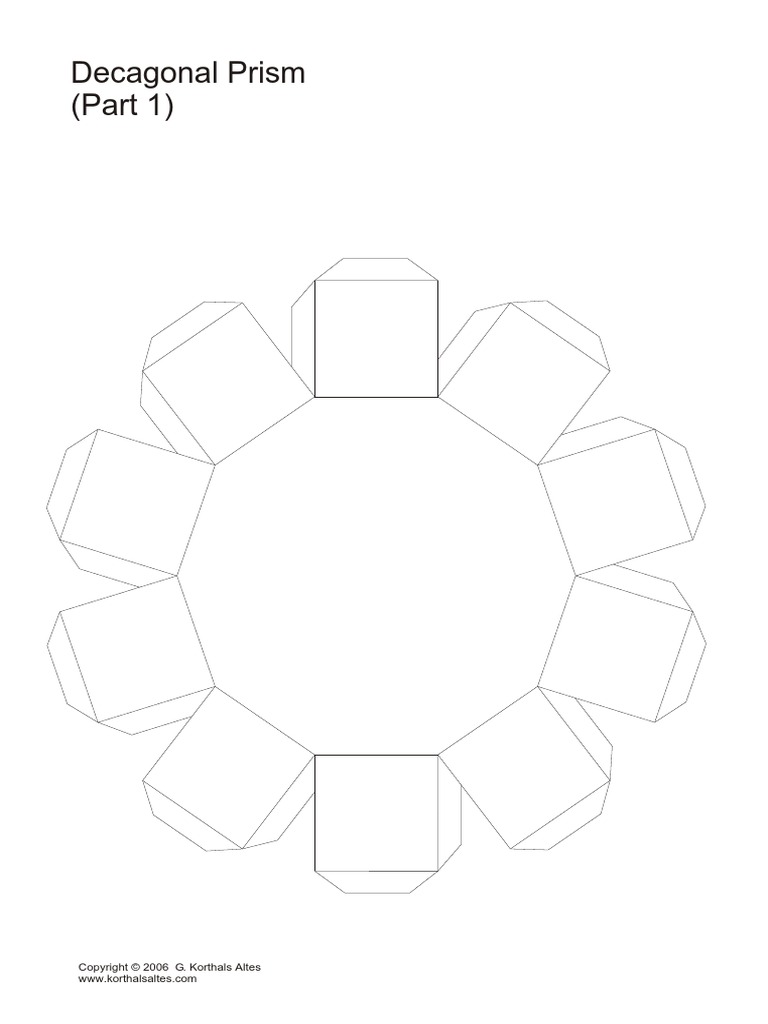 Decagonal - Prism Poliedros | PDF
