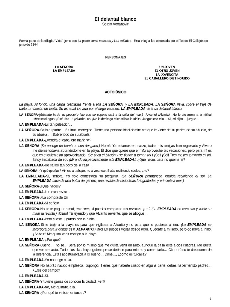 El Delantal Blanco | PDF | Naturaleza