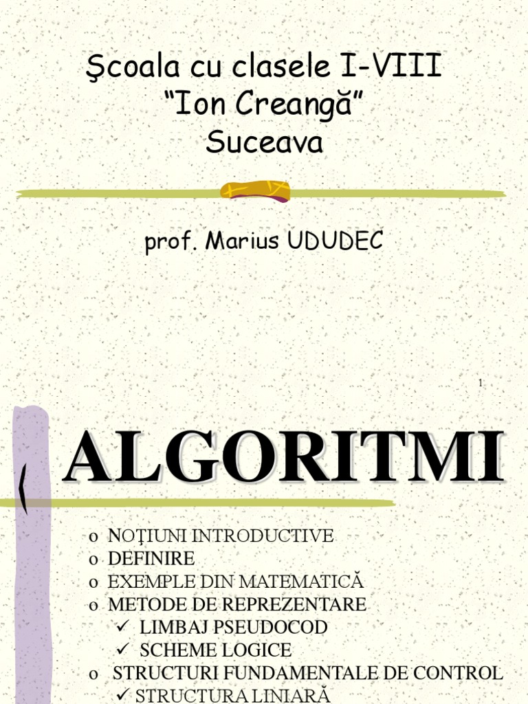 Algoritmi - Site Scheme Logice | PDF