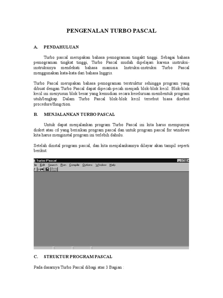 Pengenalan Turbo Pascal | PDF