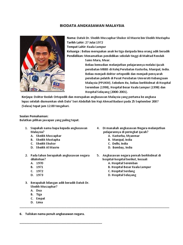 Angkasawan Negara | PDF