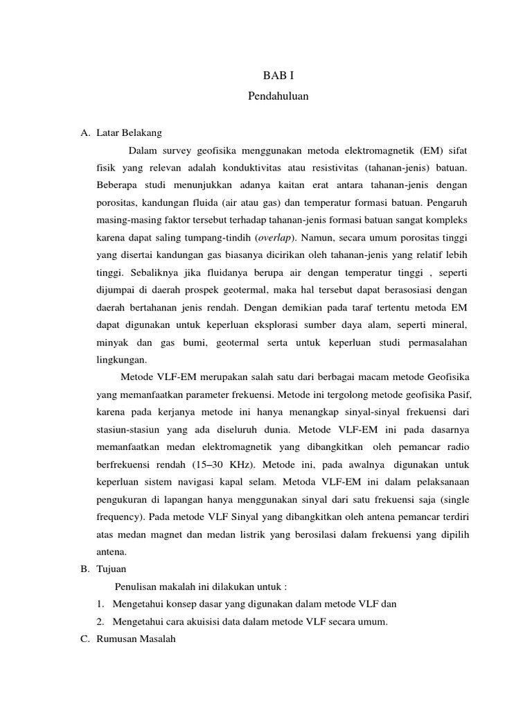 Metode VLF-EM dalam Geofisika | PDF