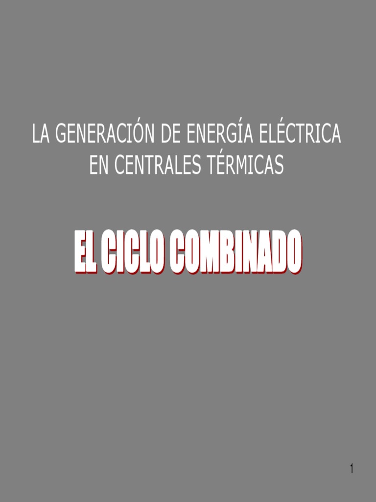 Ciclo Combinado | PDF