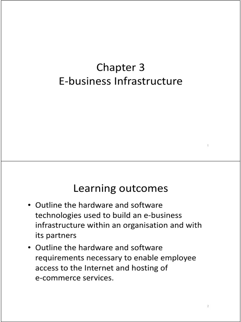 Chapter 3 E Business Infrastructure E Business Infrastructure | PDF | World Wide Web | Internet ...