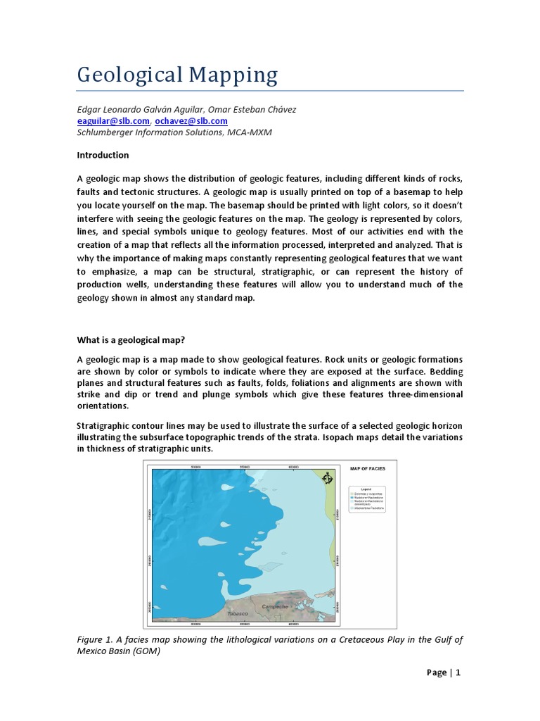 Geological Mapping | PDF | Geology | Map