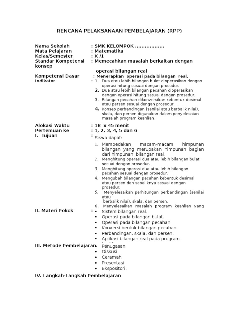 RPP Bil - Real | PDF