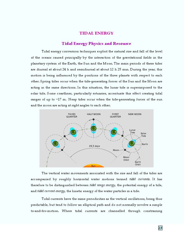 tidal_energy.pdf | Tide | Moon | Free 30-day Trial | Scribd