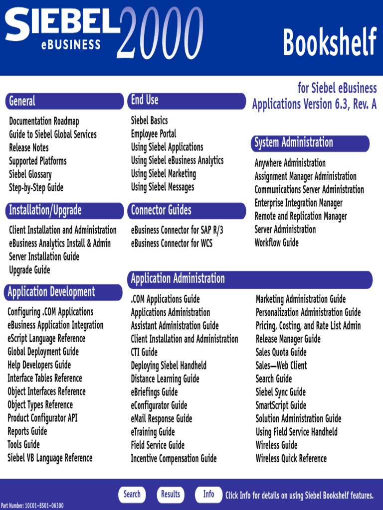Siebel Bookshelf 6.3 | PDF | Application Programming Interface ...