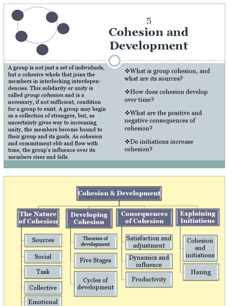 5 Cohesion and Development 2013 | PDF | Group Cohesiveness | Emotions