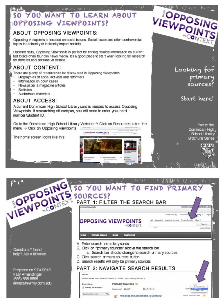High School Guide to Opposing Viewpoints | PDF
