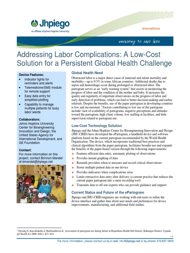 ePartogram: Innovative Labor Monitoring Solution | PDF | Global Health ...