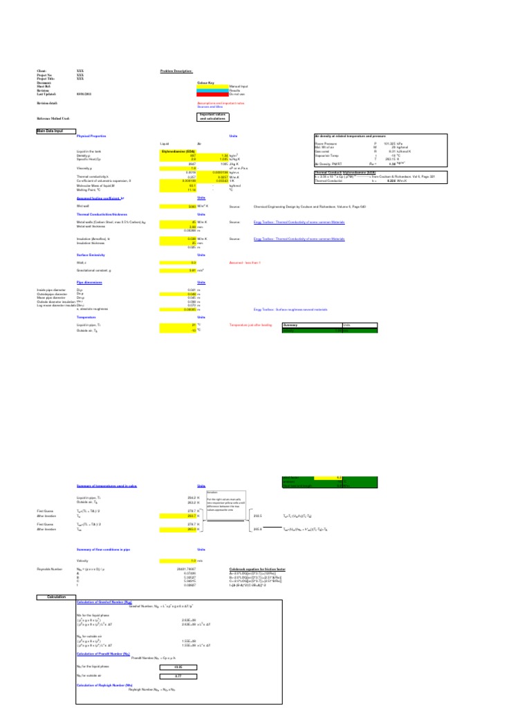 Pipe Heat Loss Calculation Download Free Pdf Thermal Insulation