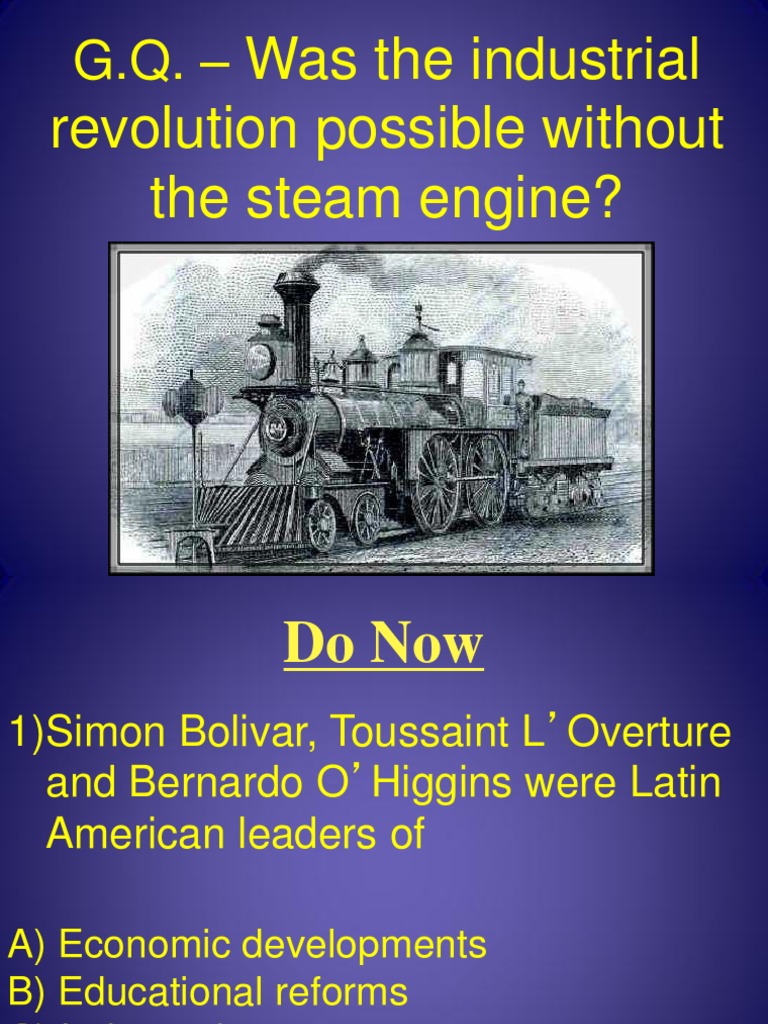Impact of Steam Engine on Industrial Revolution | PDF