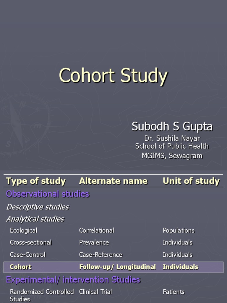 IKM Cohort Study | PDF | Cohort Study | Relative Risk