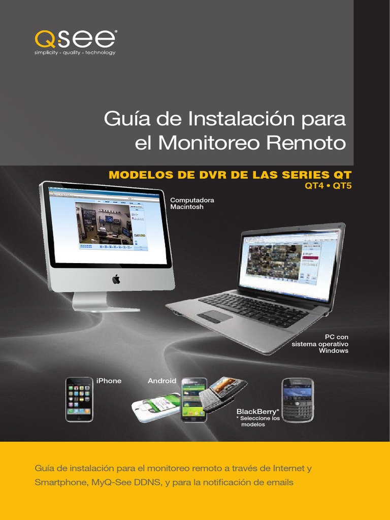 Q-See QT Series Remote Monitoring Set Up Guide - Spanish | PDF ...