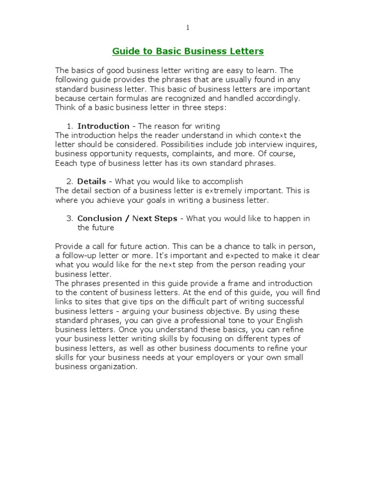 Business Letter Writing Guidelines | PDF | Agenda (Meeting) | Conversation
