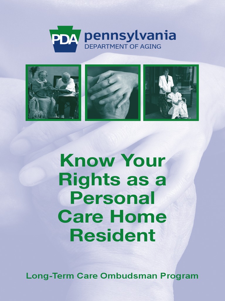 Know Your Rights As A Personal Care Home Resident: Pennsylvania | PDF ...