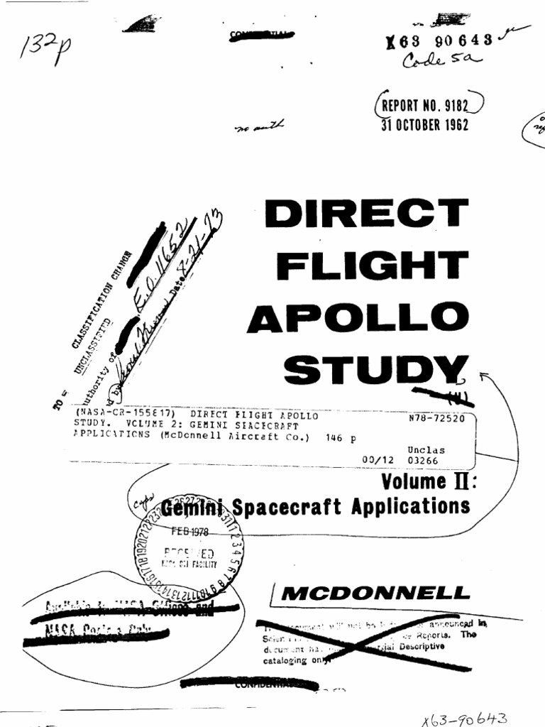 NASA Proposed Gemini Moon Landing Mission - 1962 | PDF | Project Gemini ...