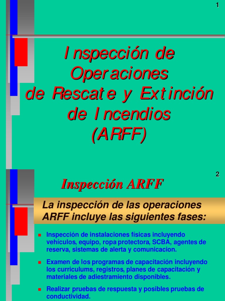 012 Insp ARFF Rev 02 Spa | PDF