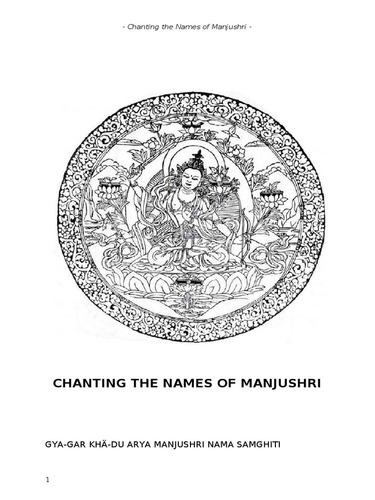 Manjusri Nama Samghiti | PDF | Asceticism | Buddhahood
