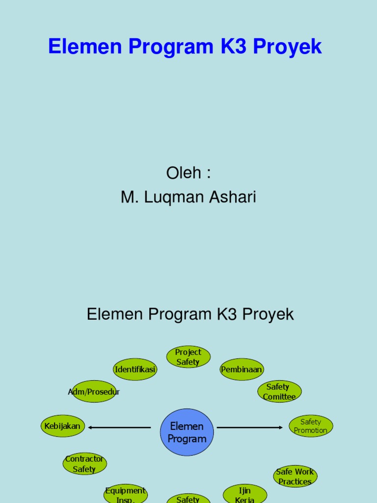 Elemen Program K3 Proyek | PDF