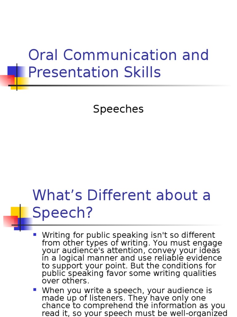 Oral Communication and Presentation Skills Lecture 5 | PDF | Audience ...
