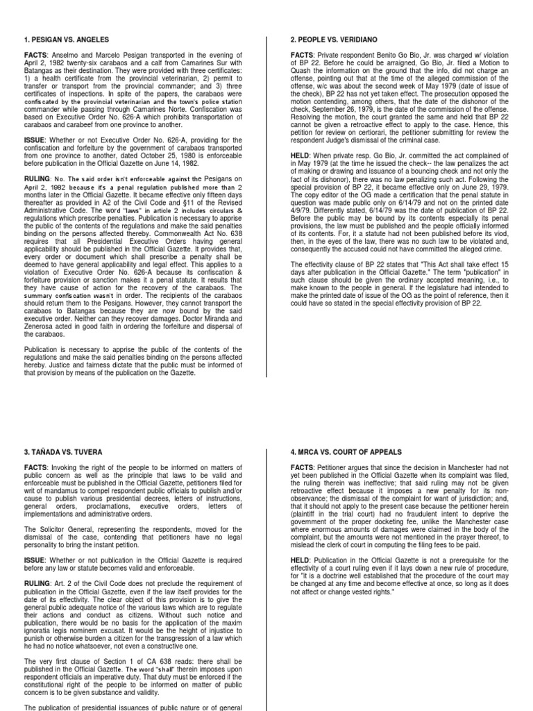 Case Digests Persons and Family Relations | PDF | Mootness | Divorce