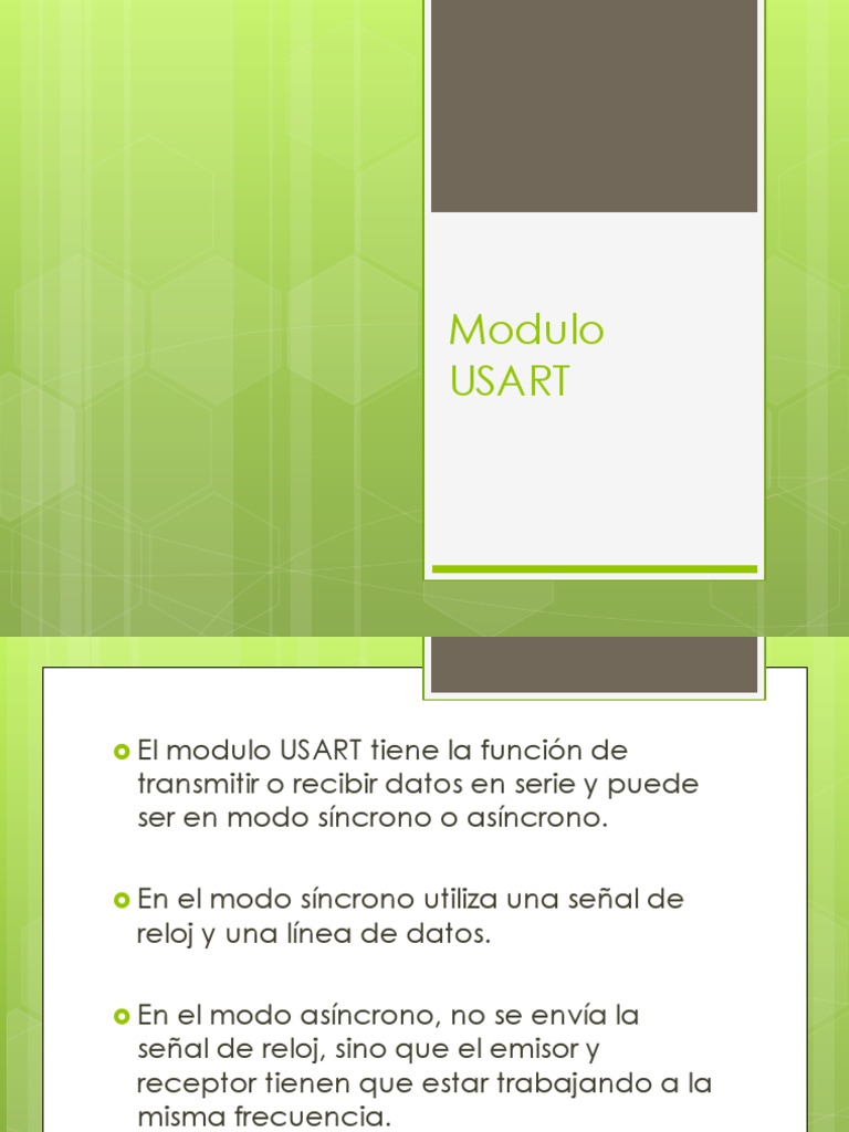 Modulo Usart | PDF | Inalámbrico | Antena (Radio)