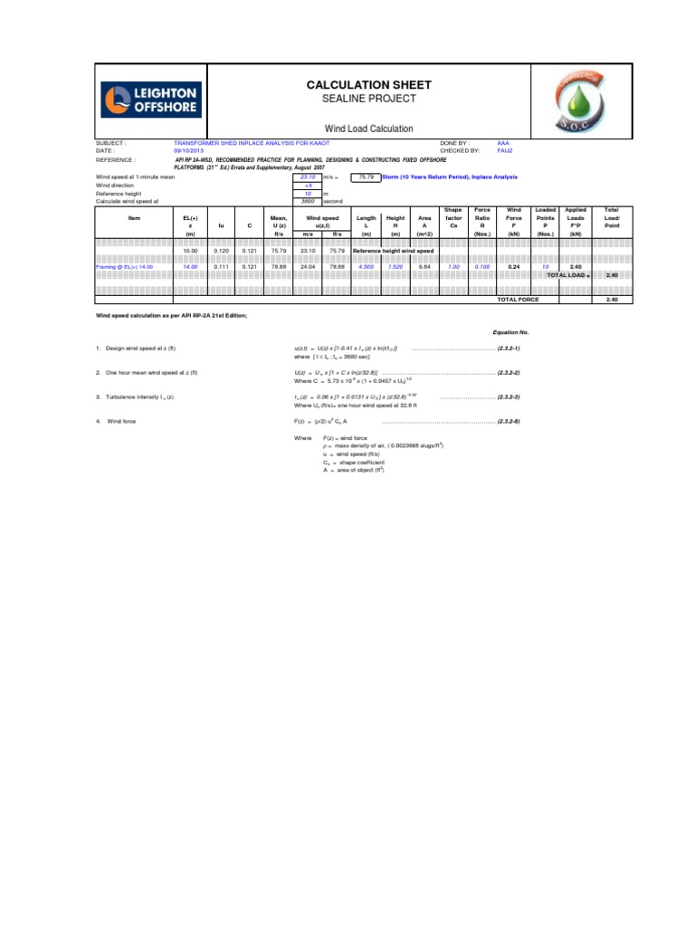 Wind Load Computation | PDF