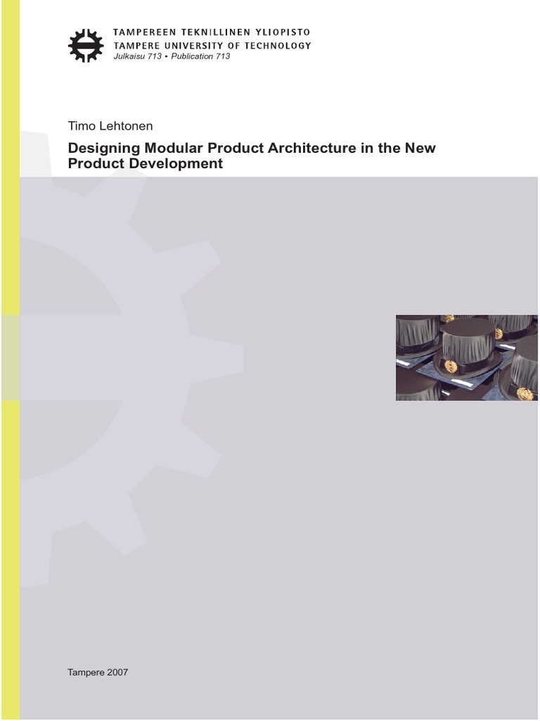 Designing Modular Product Architecture in The New Product Developement ... Designing Modular Product Architecture in The New Product Developement ...