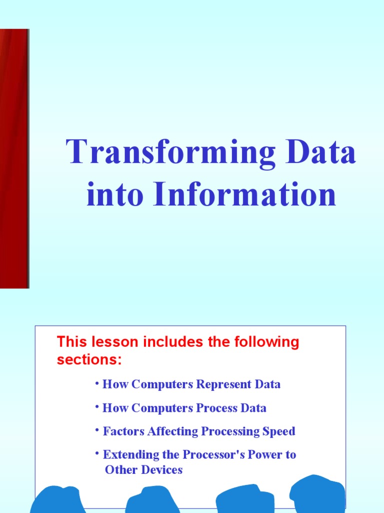 Data Into Information | PDF | Random Access Memory | Central Processing Unit