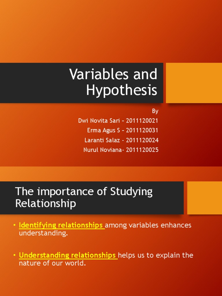 Understanding Relationships Among Variables: An Analysis of the Role of ...