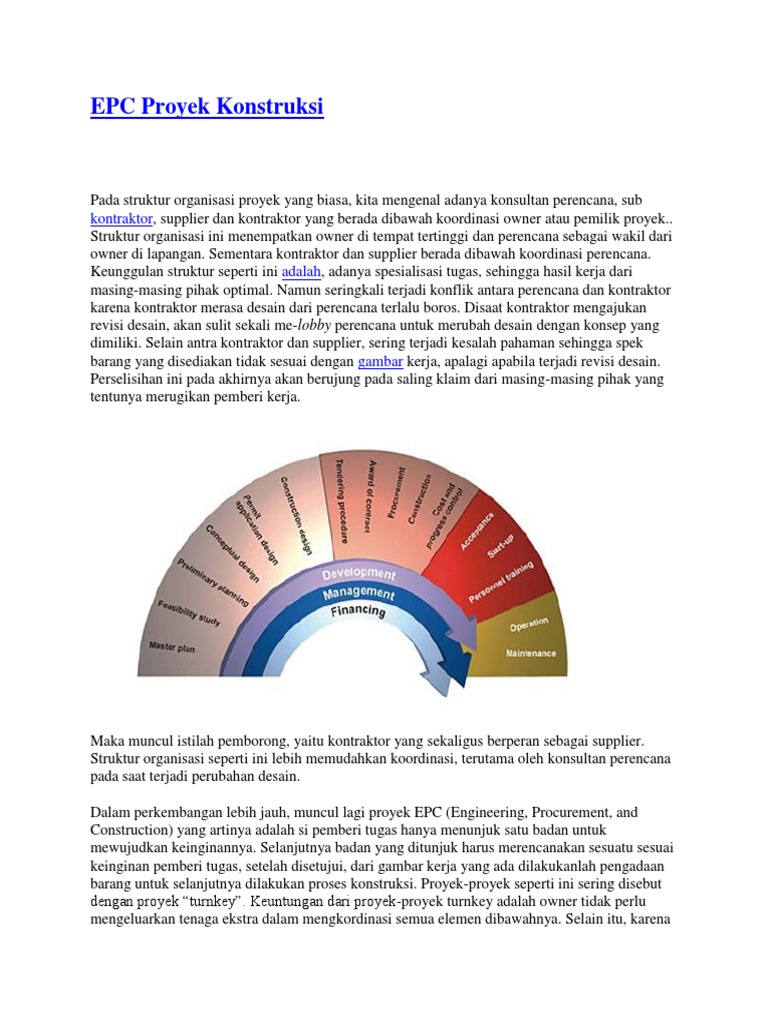 EPC Proyek Konstruksi | PDF | Bisnis