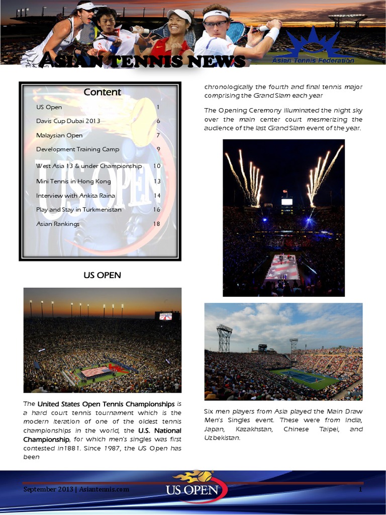 7 Asian Tennis Monthly Newsletter - September | PDF | Tennis Players ...