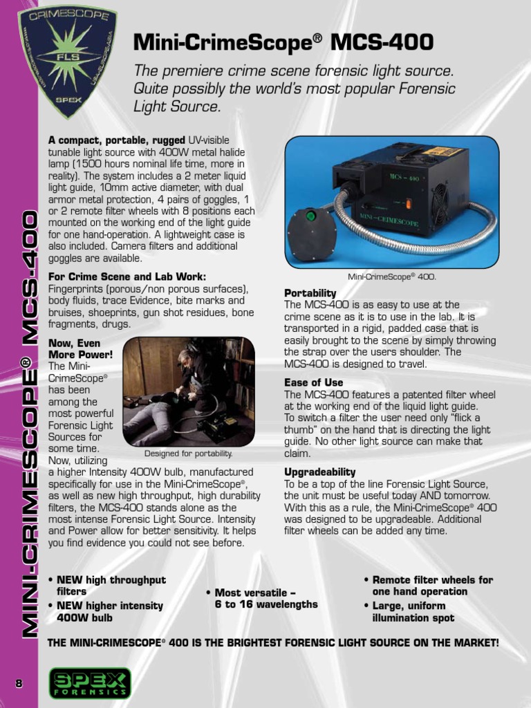 Mini Crime Scope | PDF | Optical Filter | Fluorescence