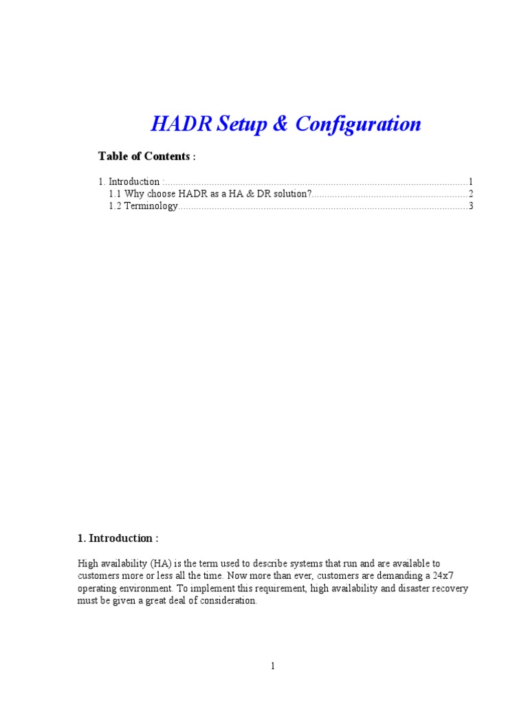 HADR Implementation Process | PDF | Ibm Db2 | Databases