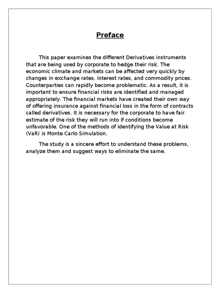 Derivatives As Risk Management Tool For Corporates | PDF | Derivative ...