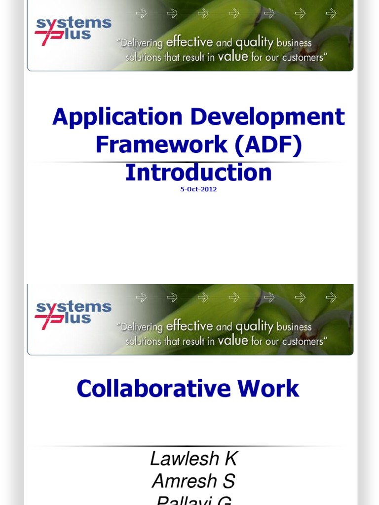 Application Development Framework Adf Pdf Model View Controller Digital Technology