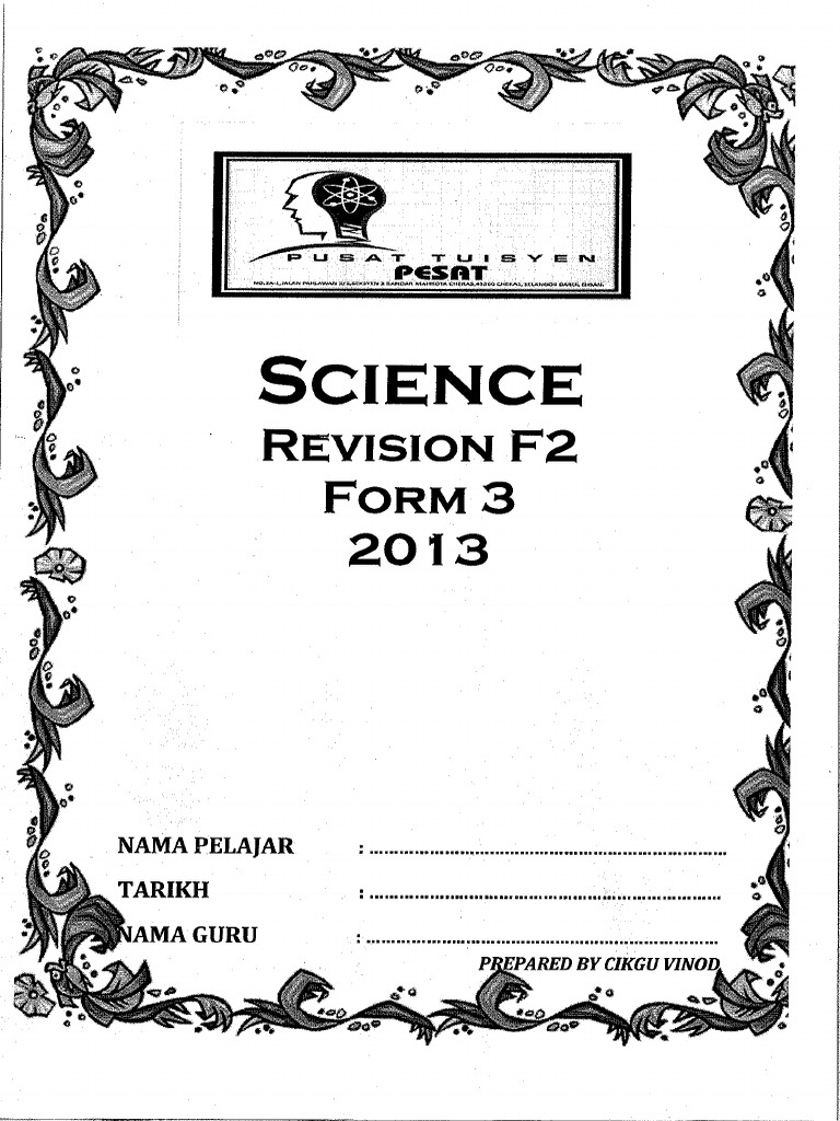 Science Form 2 Revision | PDF
