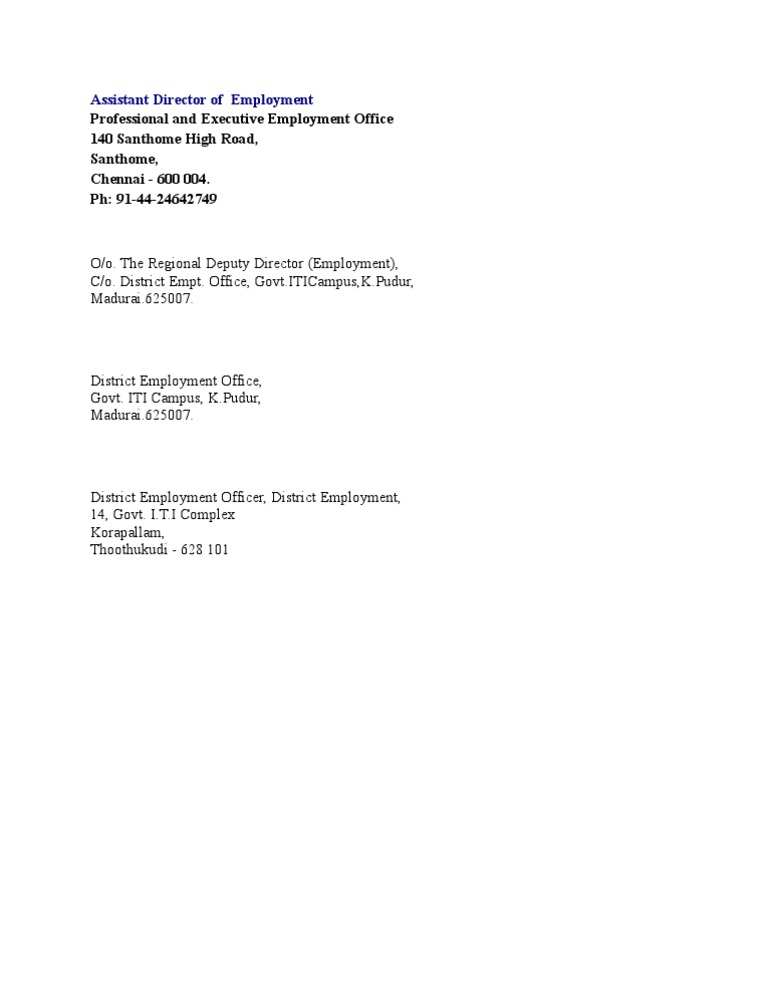 Assistant Director of | PDF | Career & Growth
