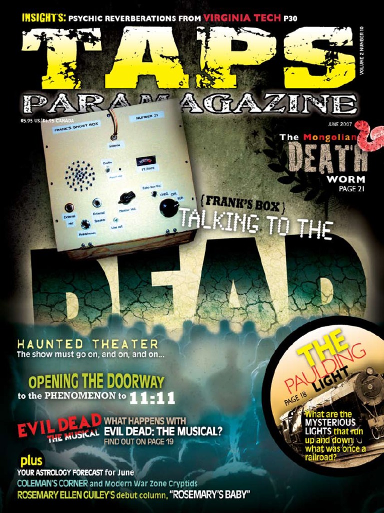 Franks Box | PDF | Paranormal | Electronics