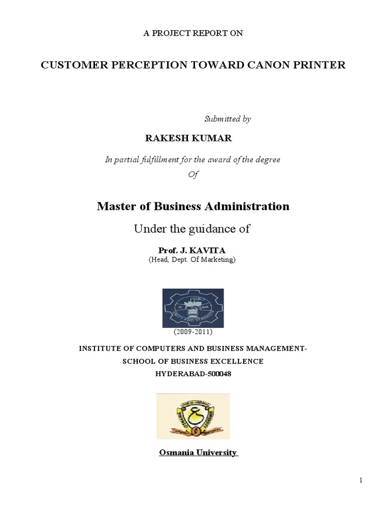 Canon Project Final Report | PDF | Market Analysis | Canon Inc.