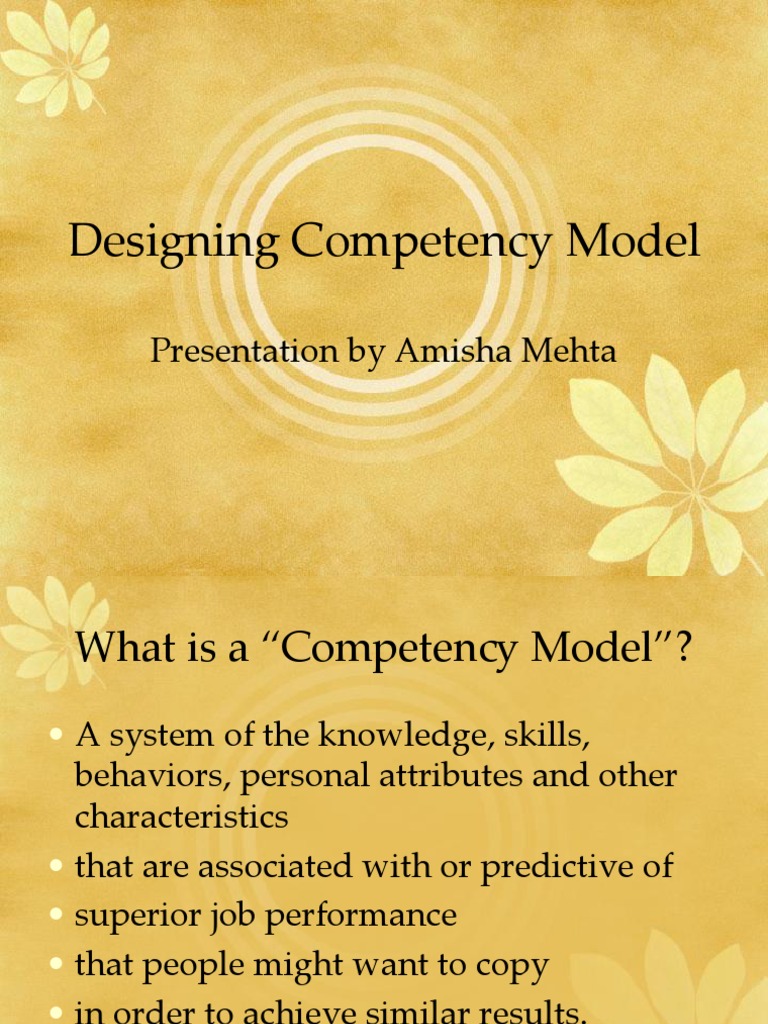 Designing Competency Model | PDF | Competence (Human Resources ...
