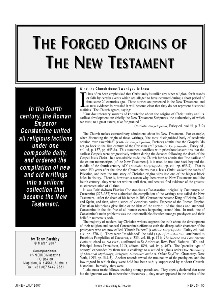 What The Church Doesn't Want You To Know: by Tony Bushby | PDF