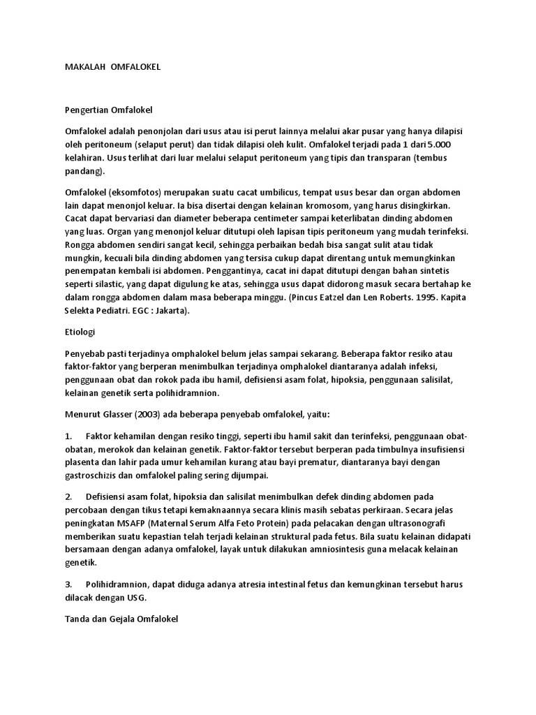 OMFALOKEL | PDF