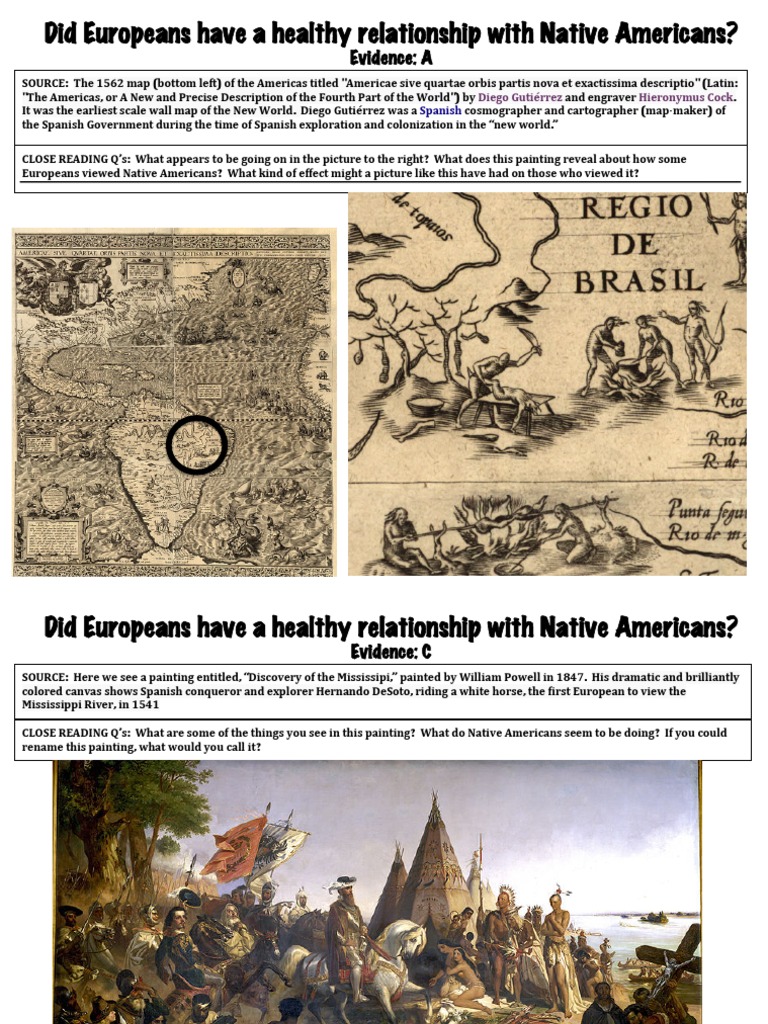 New World Evidence A, C, D, E, F | PDF | Native Americans In The United ...