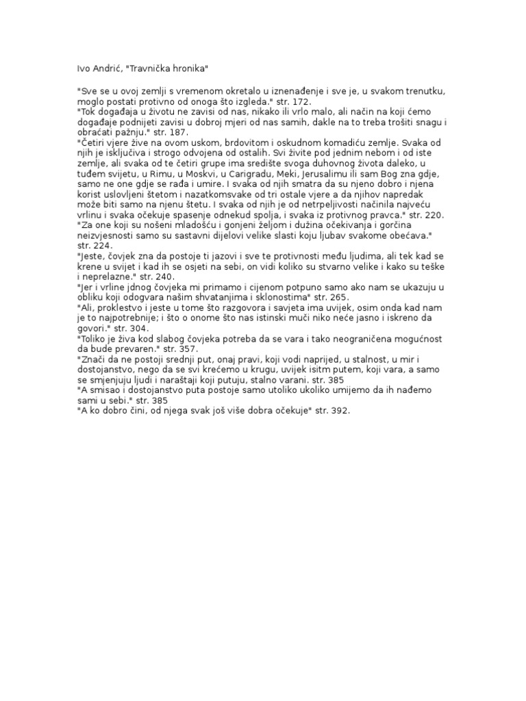 Travnicka Hronika | PDF