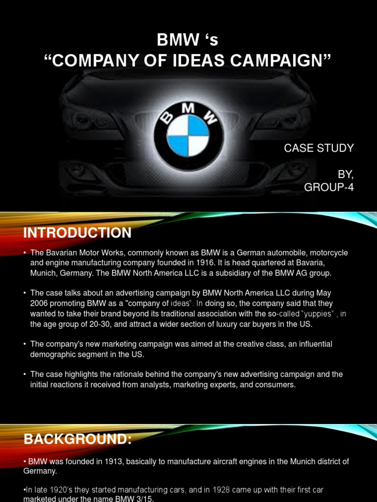 Bmw-Case Study | PDF | Bmw | Brand